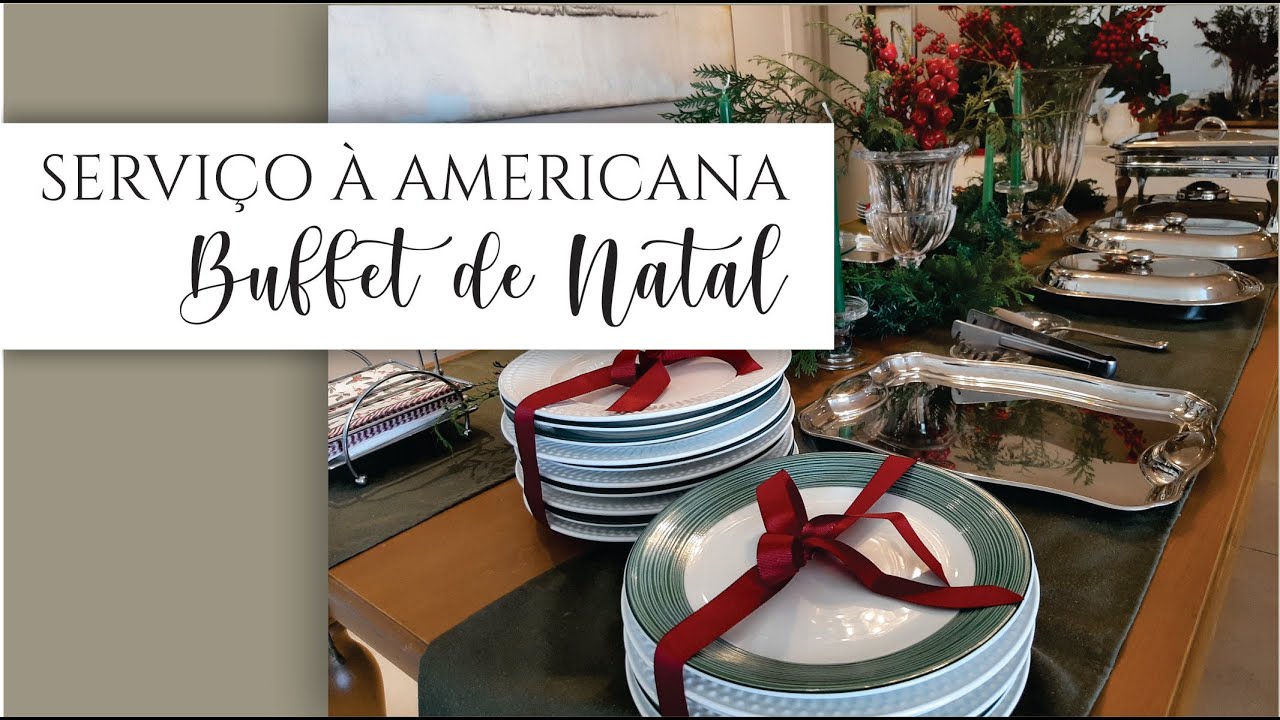 Montagem de buffet de natal para serviço à americana. - YouTube
