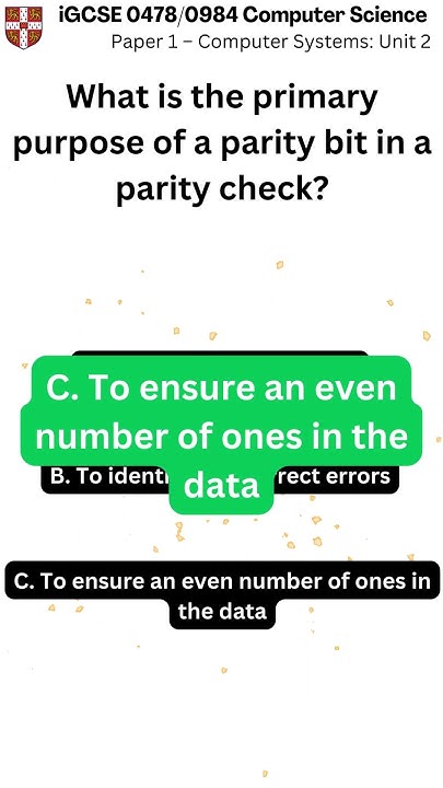 iGCSE Computer Science 0478 0984 Paper 1 Unit 2 q030 v1 - YouTube