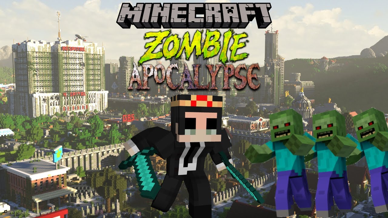 MINECRAFT ZOMBEE APOCALYPSE TẬP 4 I TÌM ĐƯỢC NGƯỜI SỐNG SÓT Ở THẾ GIỚI ...