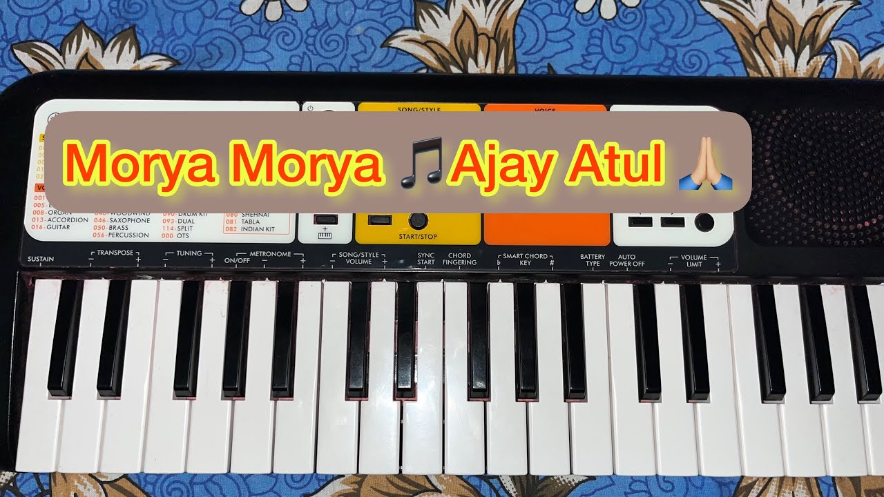 Morya Morya song 🎵 | Ajay Atul | on piano 🎹 |. - YouTube