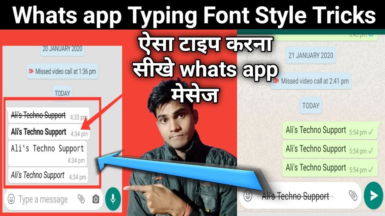 How to Write Stylish | Text Chat On Whatsapp | Typing Font style change ...