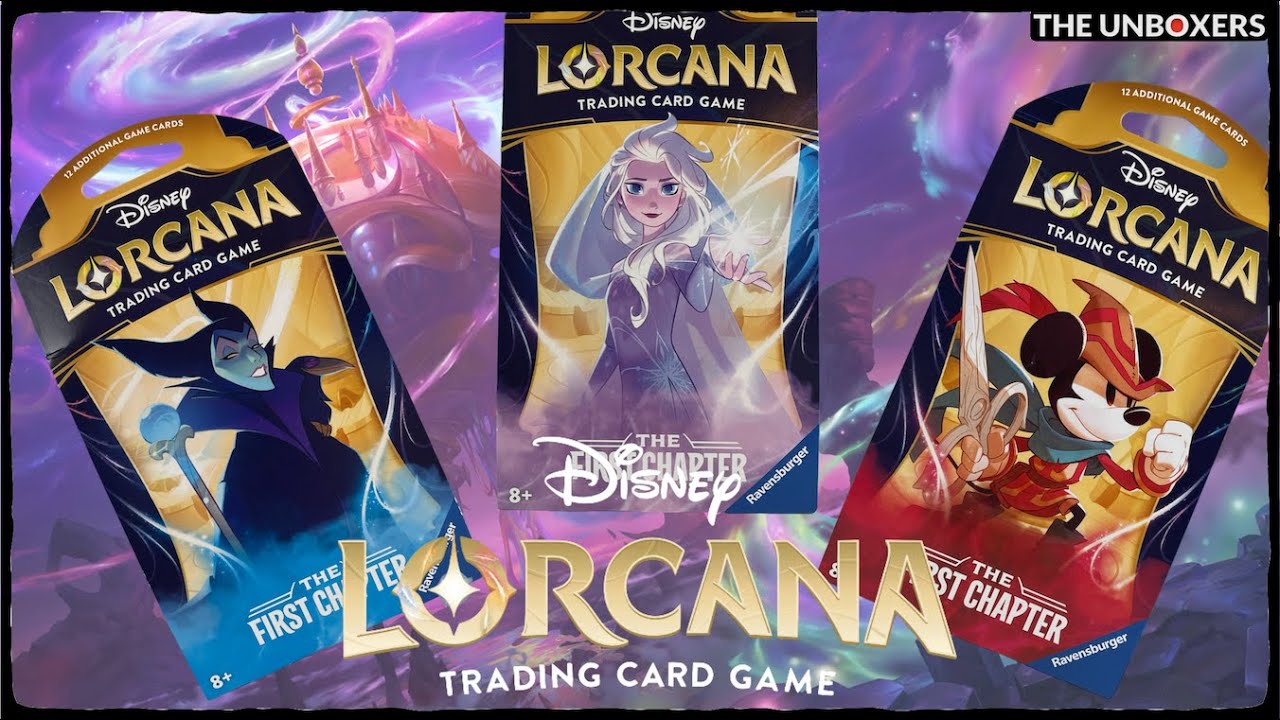 Disney's Lorcana: Opening The First Chapter Booster Packs - YouTube