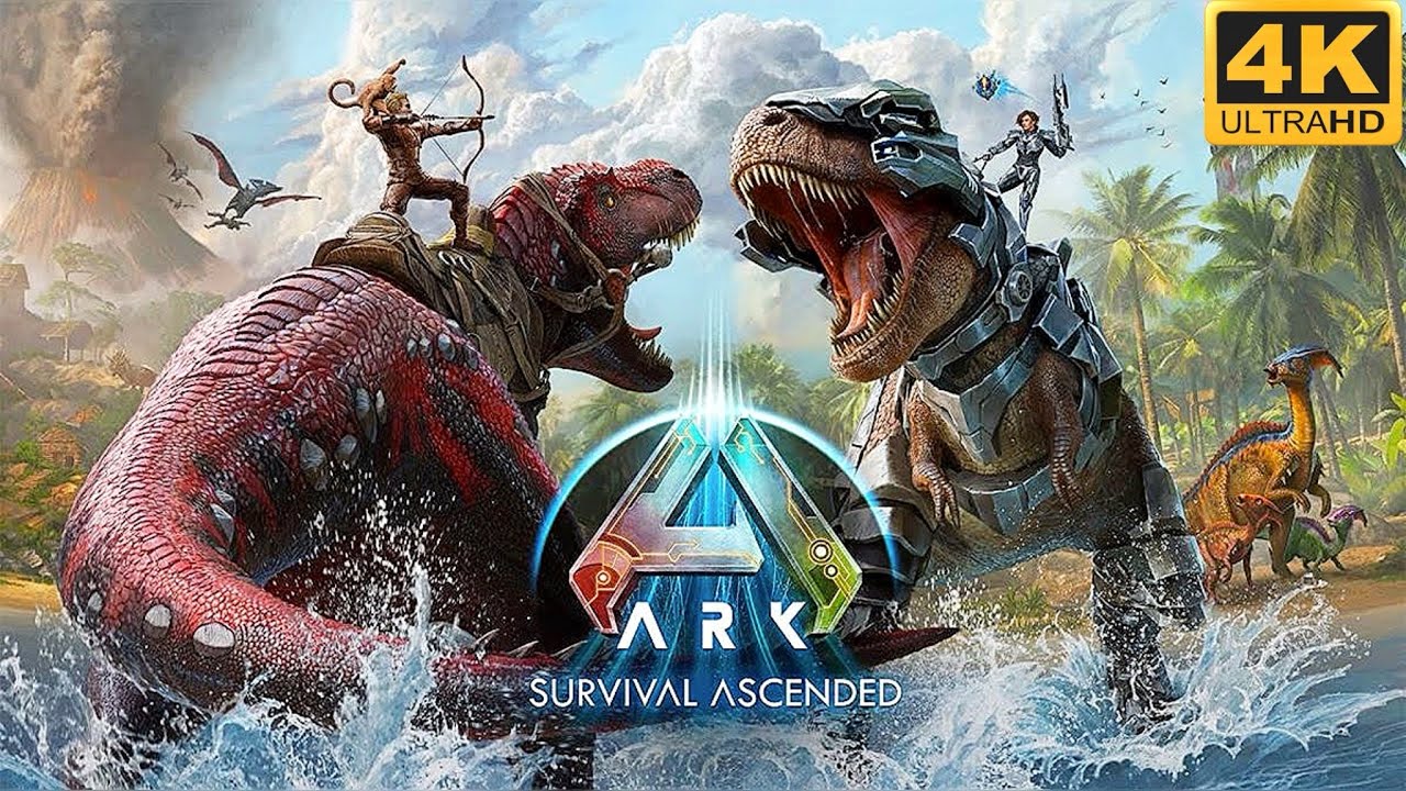 Ark game play+high graphics game and u have to do survive in horror ...