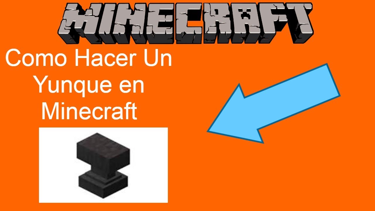 Como hacer un Yunque en Minecraft - YouTube