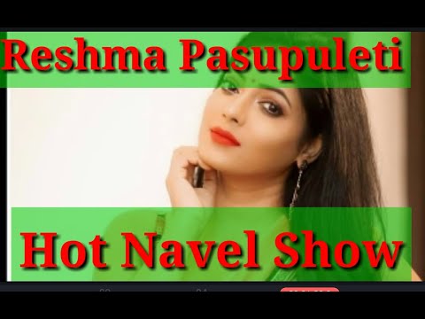 Anbae Vaa Actress Reshma Pasupuleti Hot Navel Show | Tamil Serial Actress