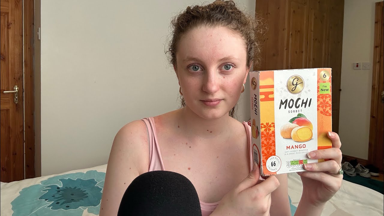 Asmr Mukbang Eating Mango Mochi Ice Cream Youtube