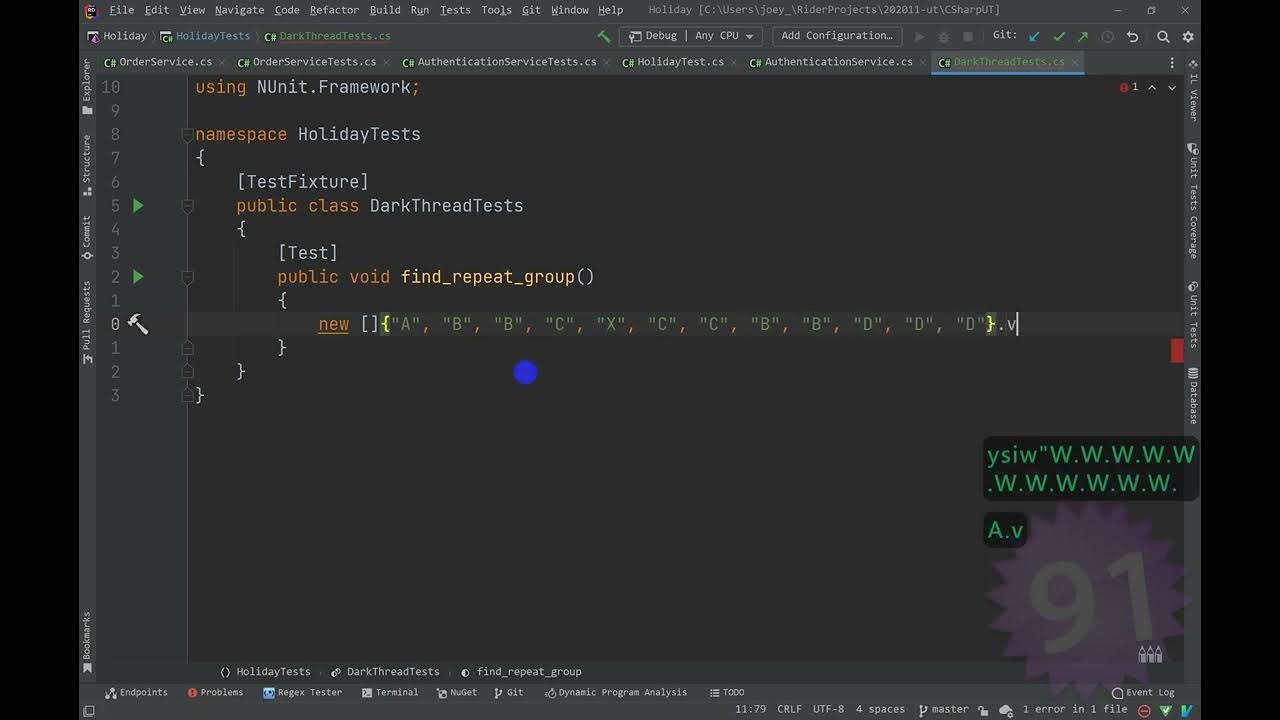 vim surround demo: add " " for each element - YouTube