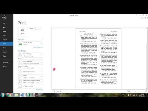 Microsoft Office Word - Çap parametrləri (print)