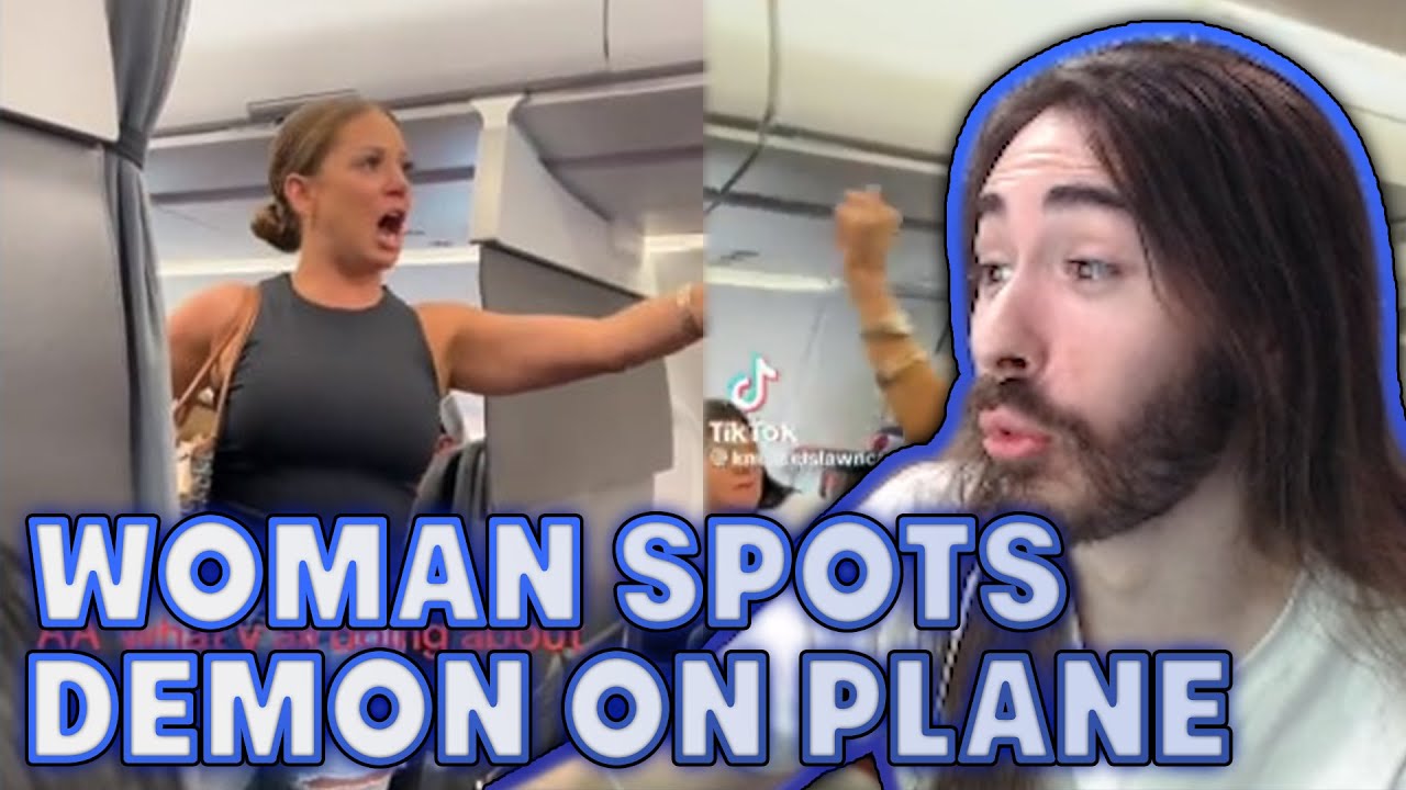 Woman Spots Demon on a Plane | MoistCr1tikal - YouTube