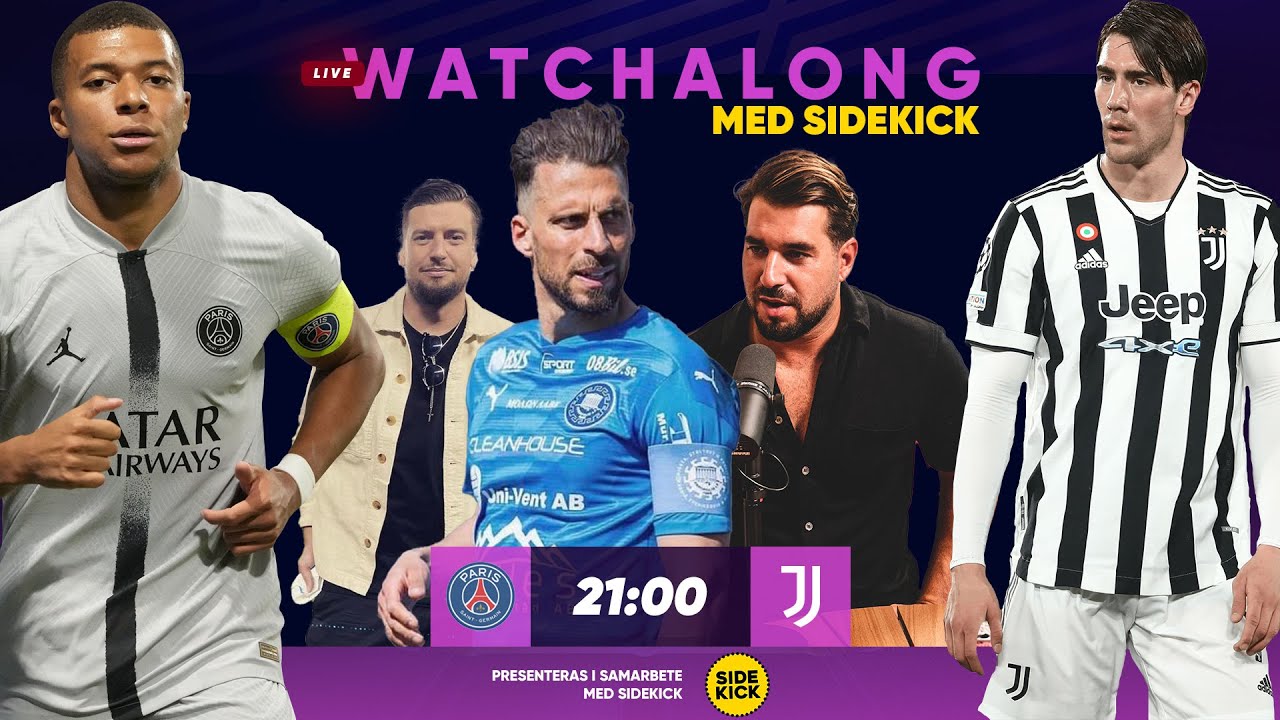 PSG v Juventus | Vi tittar på matchen och spelar Sidekick | Sabri ...
