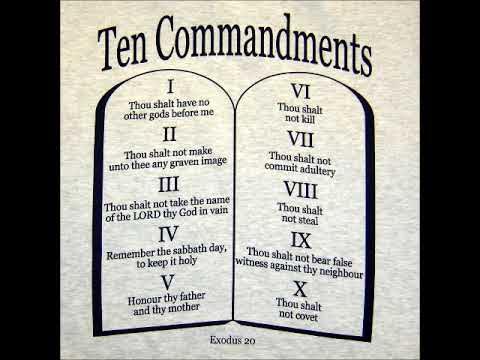 10 COMMANDMENTS-EXODUS 20/DEUTERONOMY 5 - YouTube