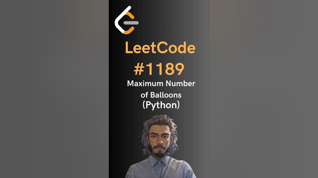 LeetCode#1189 Maximum Number of Balloons - Python - YouTube