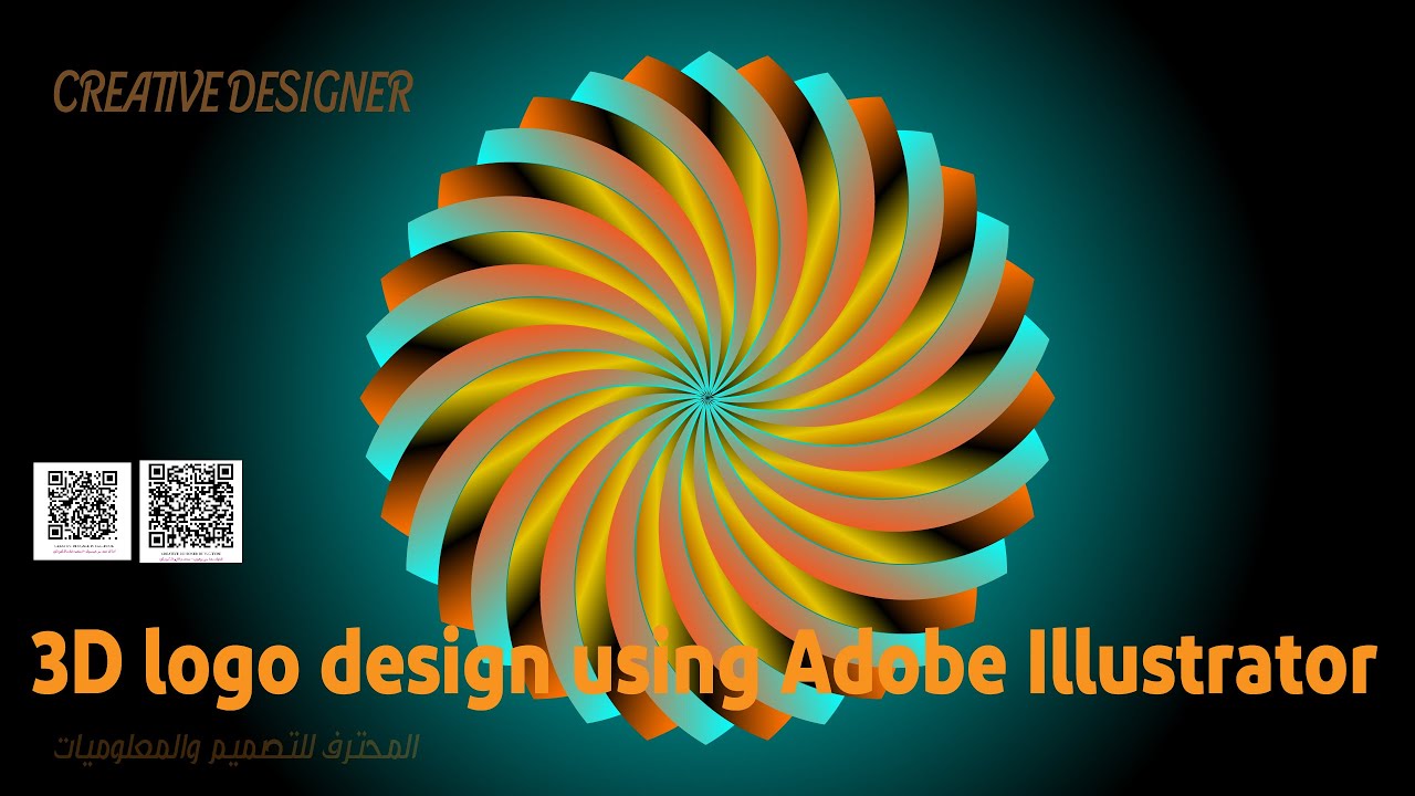 3D Logo Design by Adobe Illustrator - YouTube