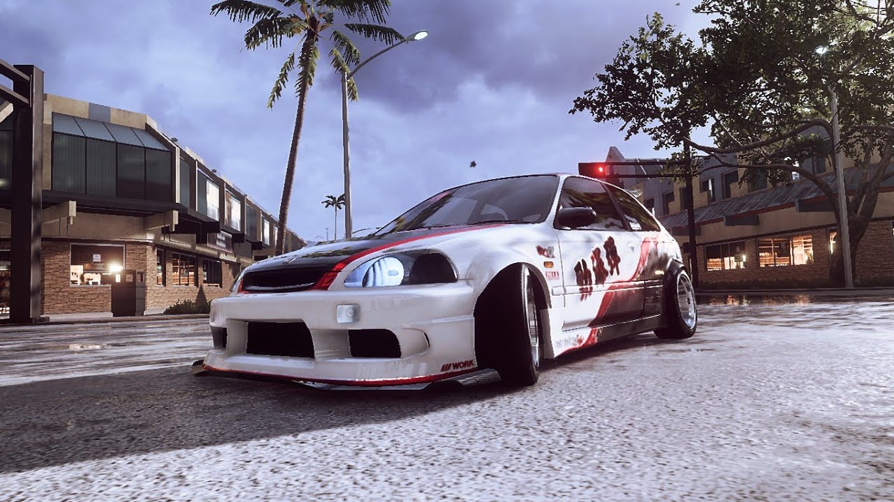 NFS Heat - Civic White Flag / SpeedPaint - YouTube
