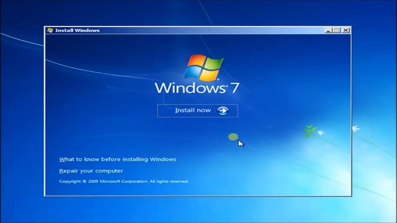 Tutorial Instal Windows 7 - YouTube
