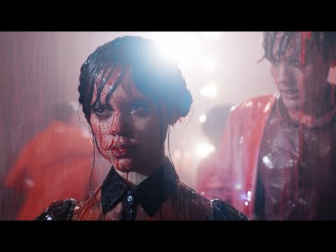 Wednesday Addams blood rain scene @aafshy630 - YouTube
