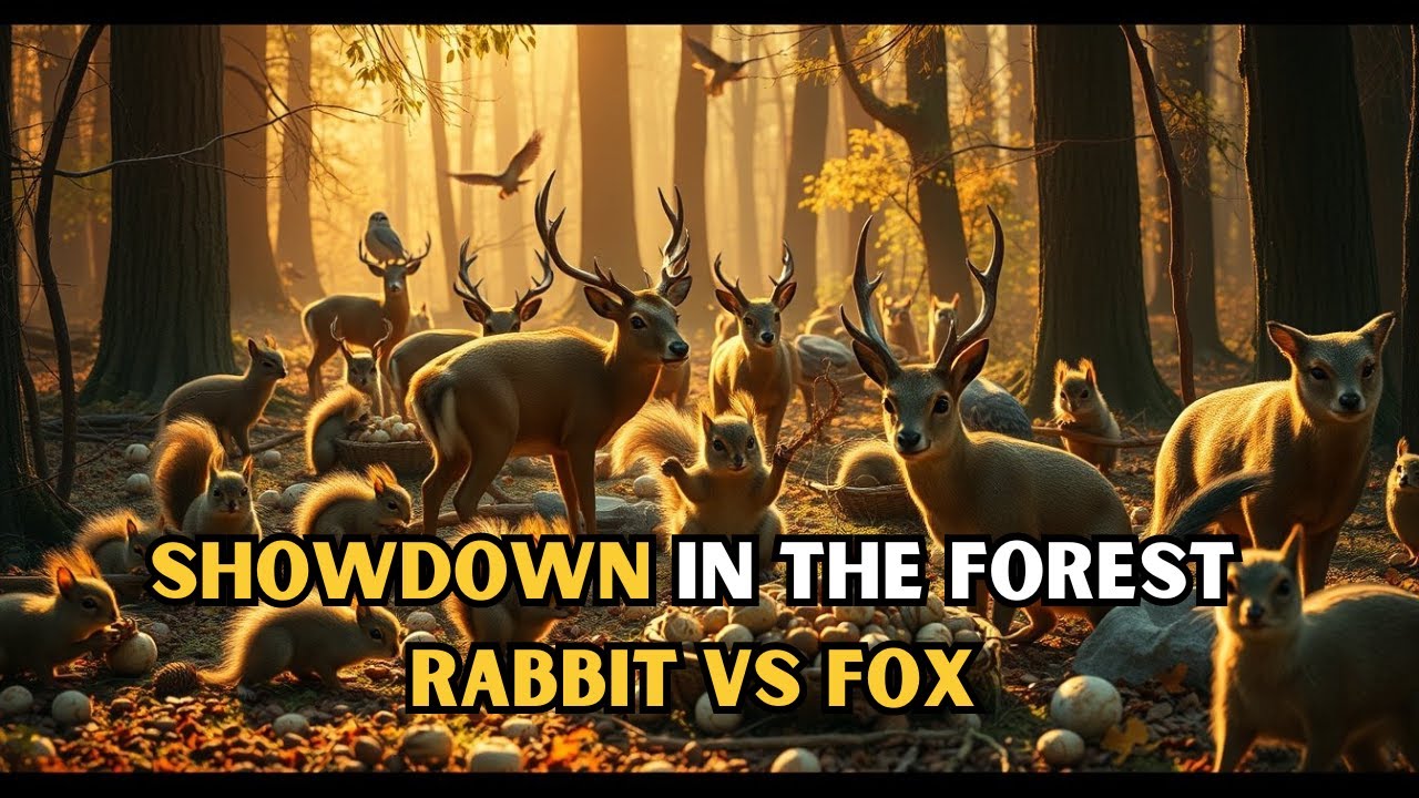 Rabbit Vs. Fox: Epic Showdown in the Forest! #forestadventure # ...