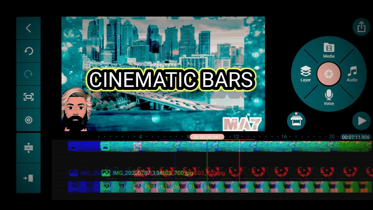 Cinematic Bars in one video in #kinemaster ..by #technicalma7 # ...