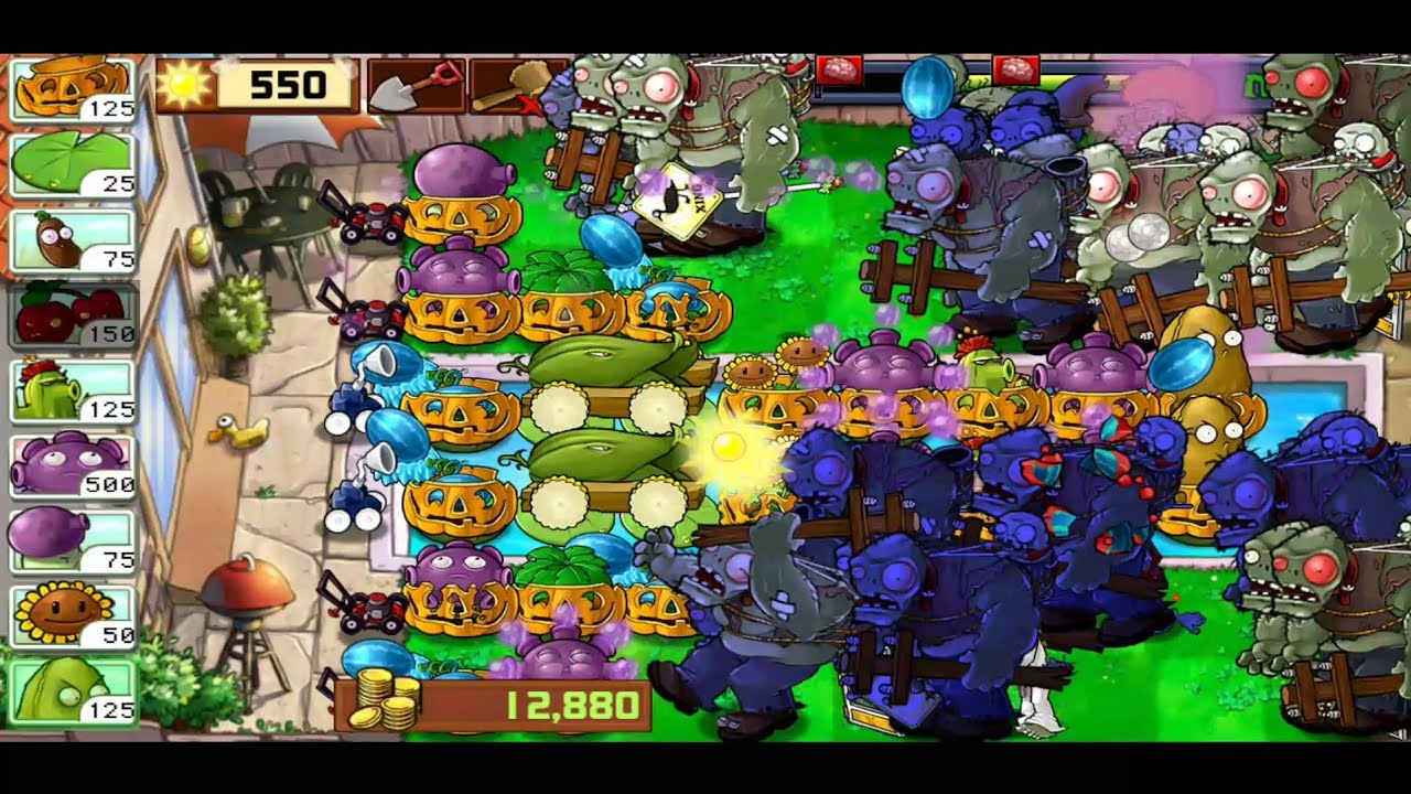 PLANTS VS ZOMBIES MORE THE WAYS SURVIVAL ENDLESS FLAGS 28 ZAMBONI - YouTube