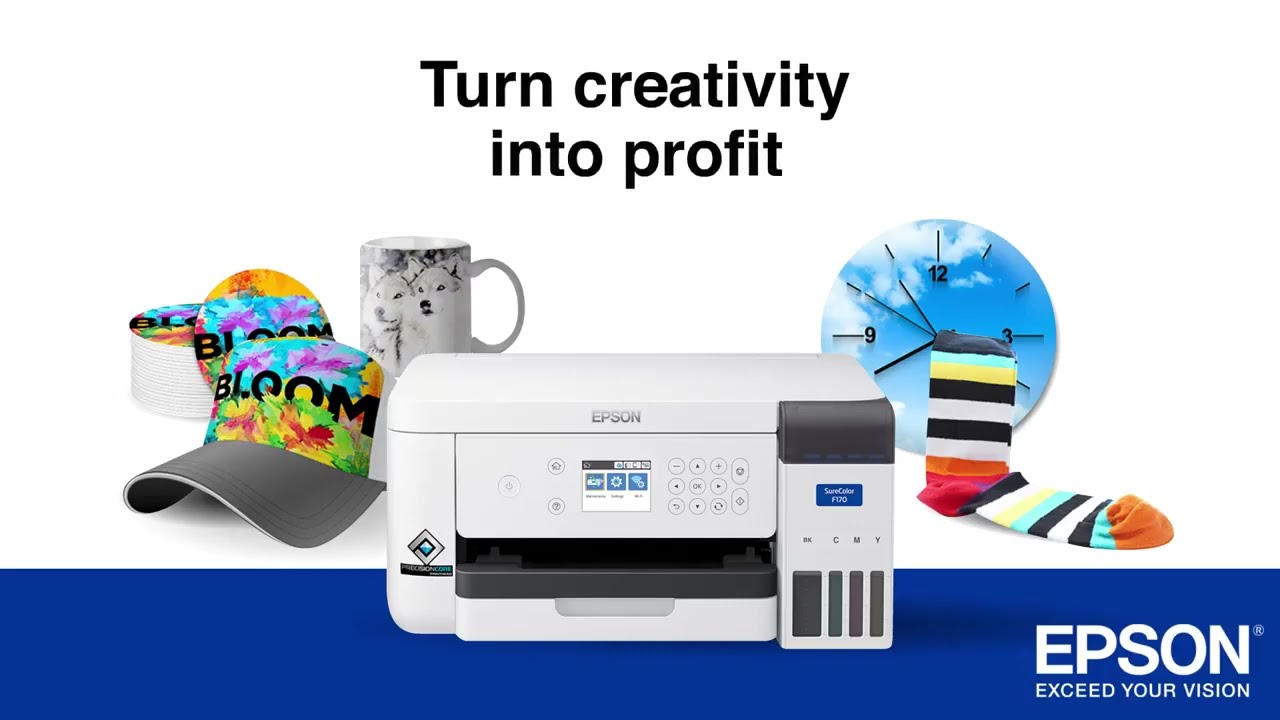 Fultec Systems Ltd - Epson SureColor F170 Dye Sublimation Printer - YouTube