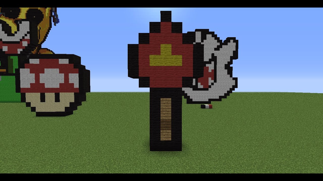 Minecraft Pixel Art: Torch - YouTube