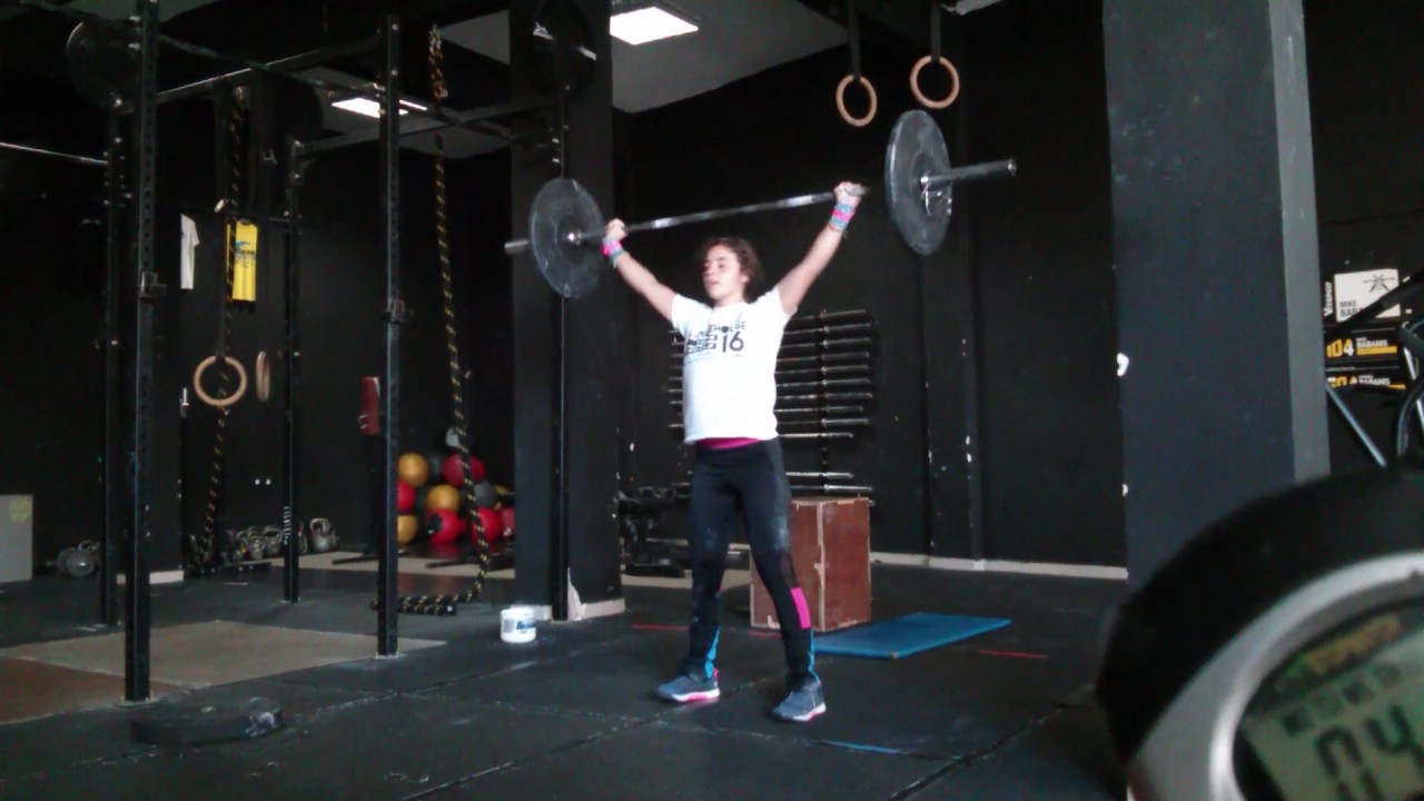 Chalkida Throwdown 2017 wod 3 Maria Georgopoulou (Scaled Women) - YouTube