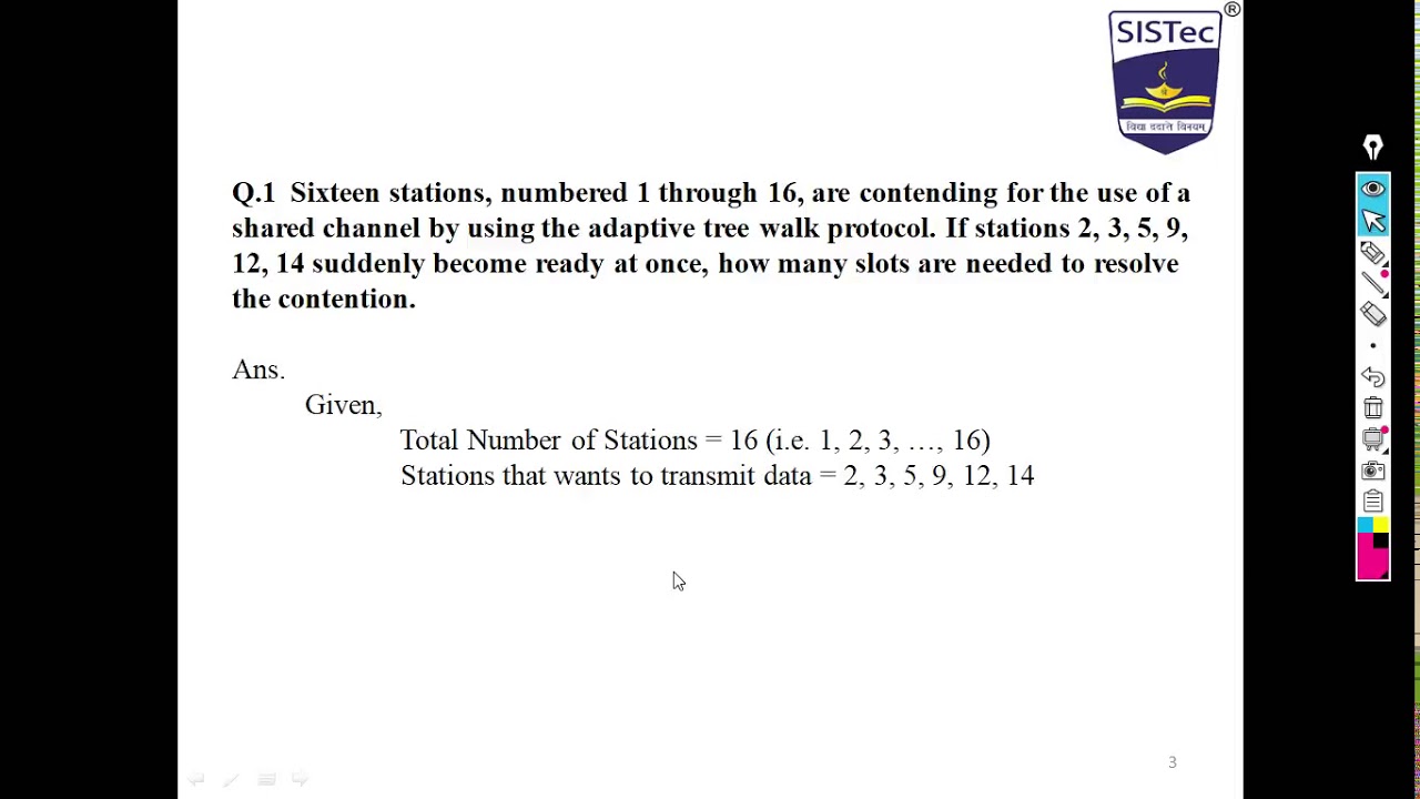 Numerical (Part-2): Adaptive Tree Walk | Sandeep Gupta | SISTec Gandhi ...
