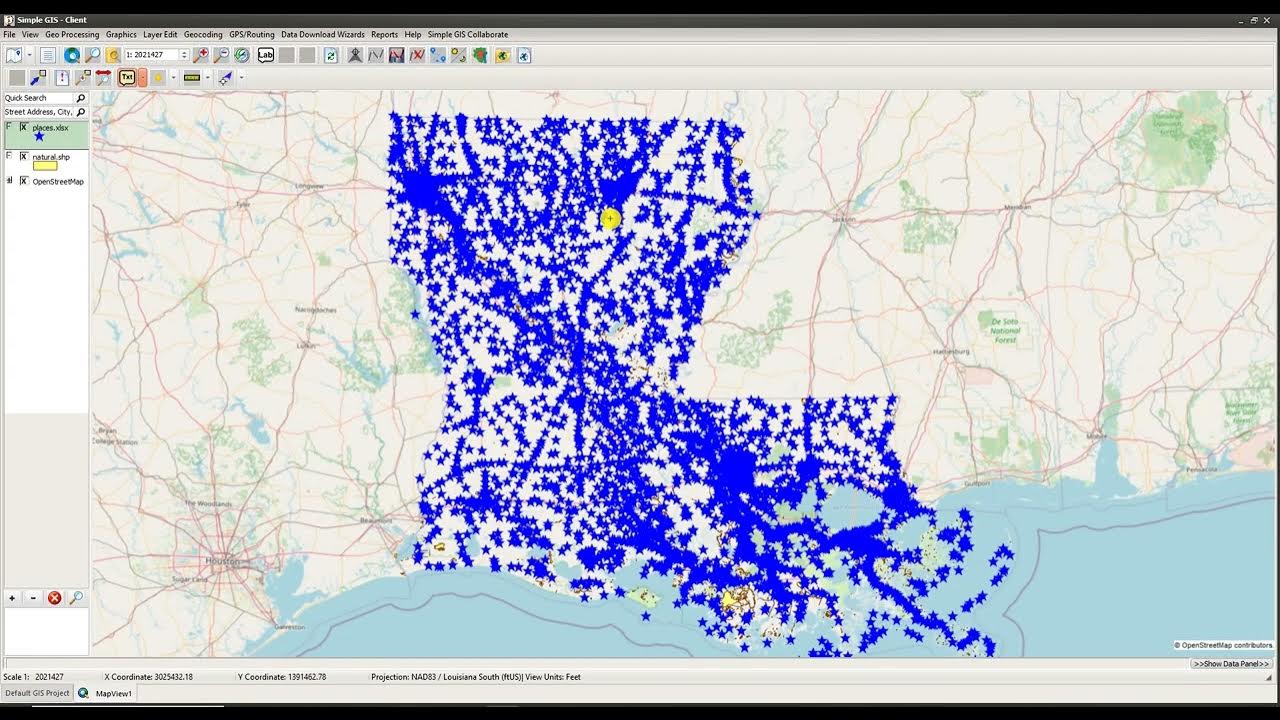 Reprojecting Data In Simple Gis Client Youtube