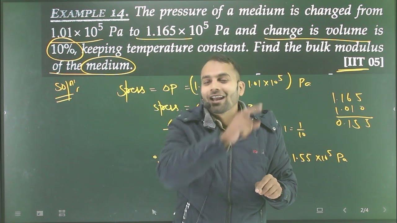 Ex-14 mechanical properties of solids numericals based on bulk modulus ...