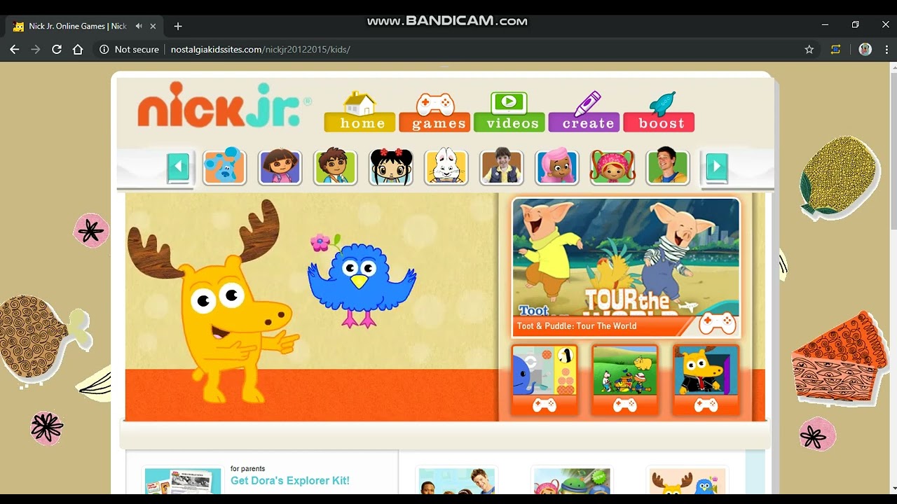 Nick Jr Website