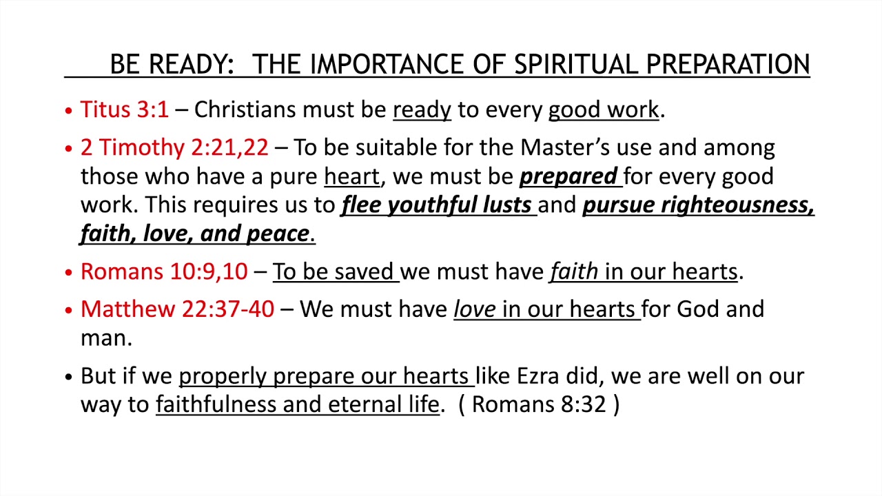 Discipleship & A Guide To Spiritual Preparation - YouTube