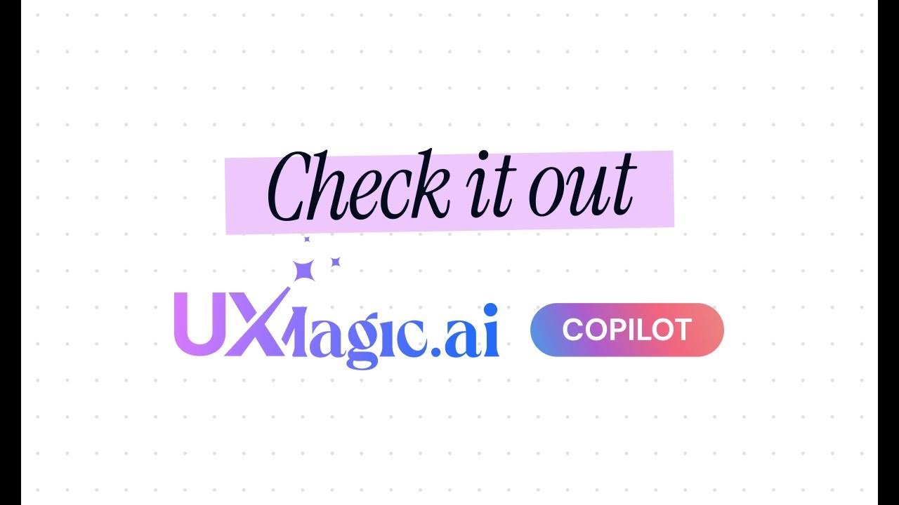 Design UIs with AI in Seconds – Full Walkthrough of UXMagic Copilot - YouTube