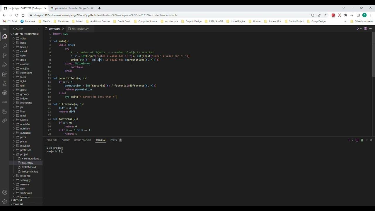 CS50 Project - Permutation Calculator - YouTube