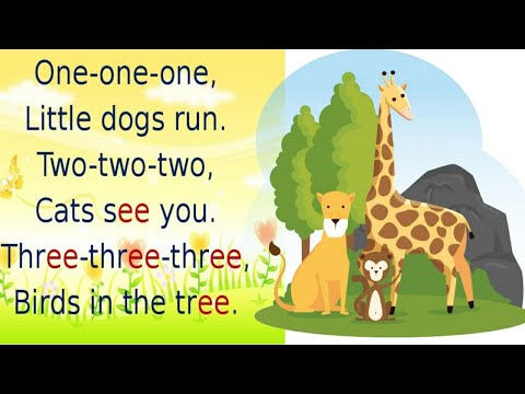 One ,one, one little dog run ll Rhymes with Action..👭👍👍 - YouTube