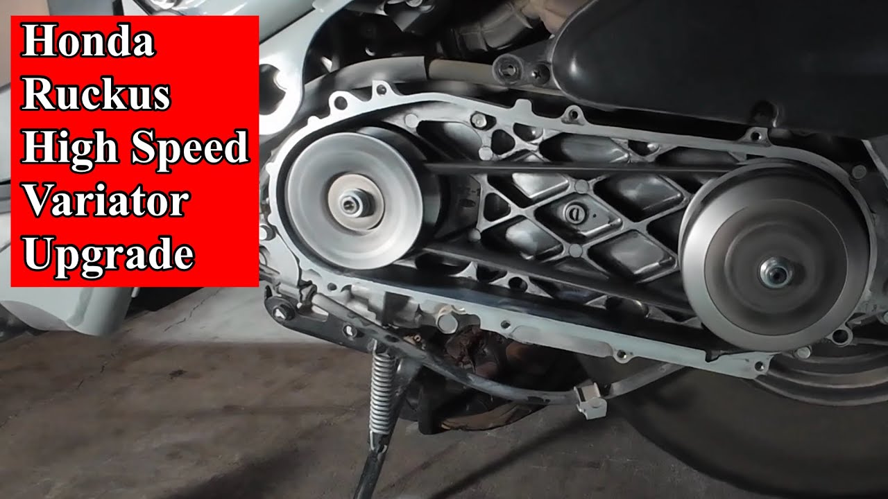 Honda Ruckus Variator Upgrade - YouTube