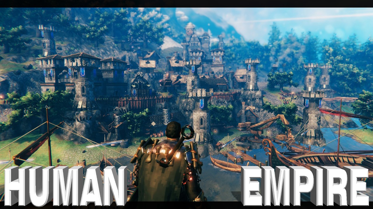 Valheim town build - Human Empire - YouTube