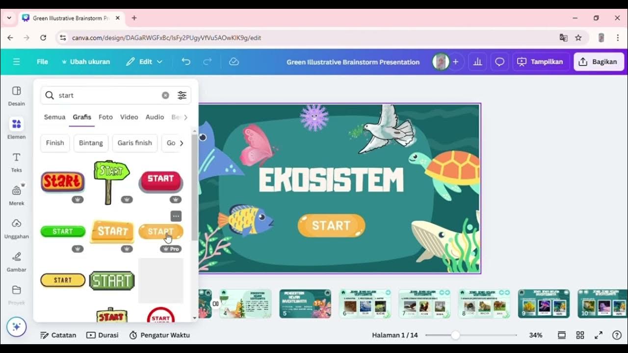 TUTORIAL MEMBUAT HYPERLINK DI CANVA | & PENJELASAN MATERI - YouTube