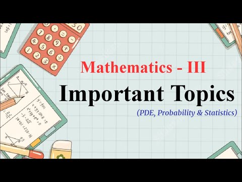 Mathematics-III I Important Topics II 3rd Semester II Civil Engineering ...