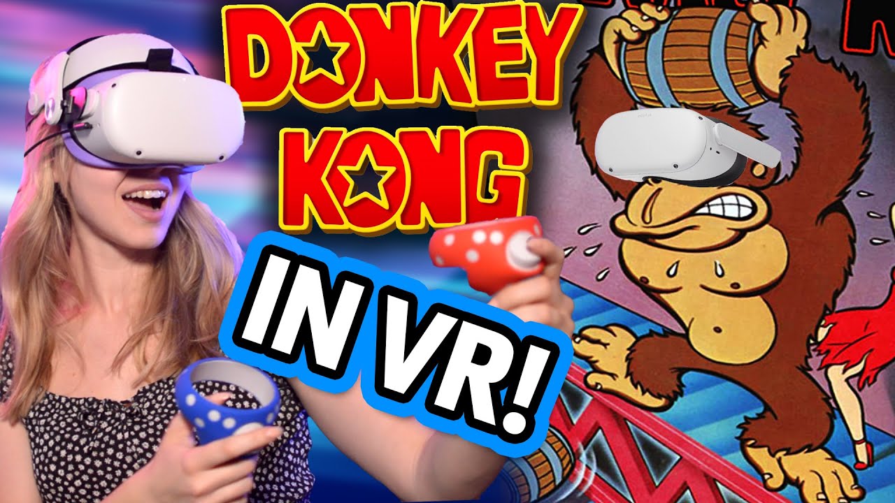 RETRO GAMES IN VR! Donkey Kong on Quest 2 - YouTube