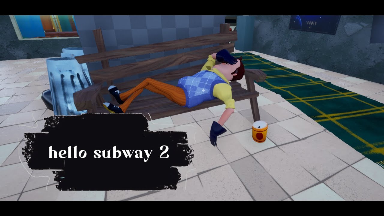 СОСЕД БОМЖУЕТ В МЕТРО!ПРОХОЖДЕНИЕ МОДА HELLO SUBWAY 2 MOD KIT! - YouTube