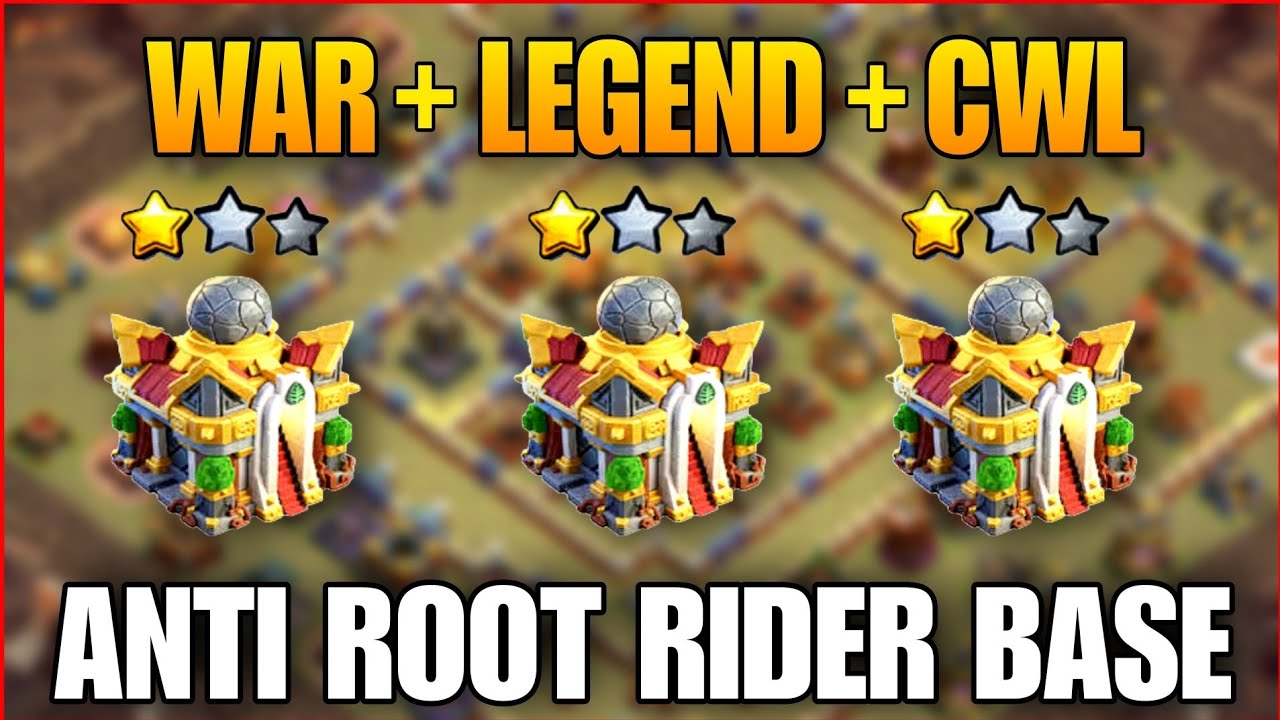 NEW!! Anti ROOT RIDER BASES For WAR, LEGEND, TROPHY PUSHING | TH16 ANTI ...