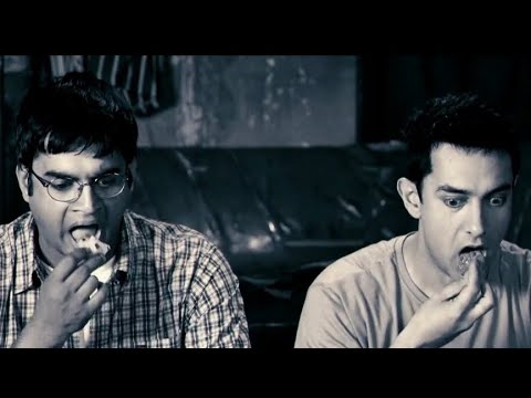 3 idiots Movie Funny Clips || 😂😅 Khujli Wali Roti Kiladi😆😂 || Amir Khan ...