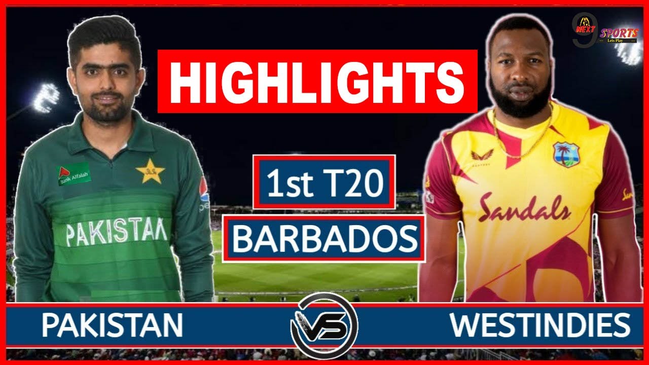 WI vs PAK 1st T20 Full Match Highlights || West Indies vs Pakistan ...