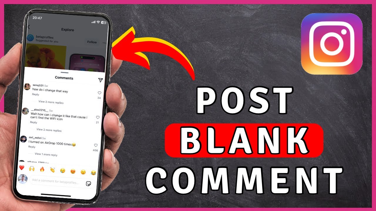 How to Post BLANK Comment On Instagram | Instagram Tutorial - YouTube