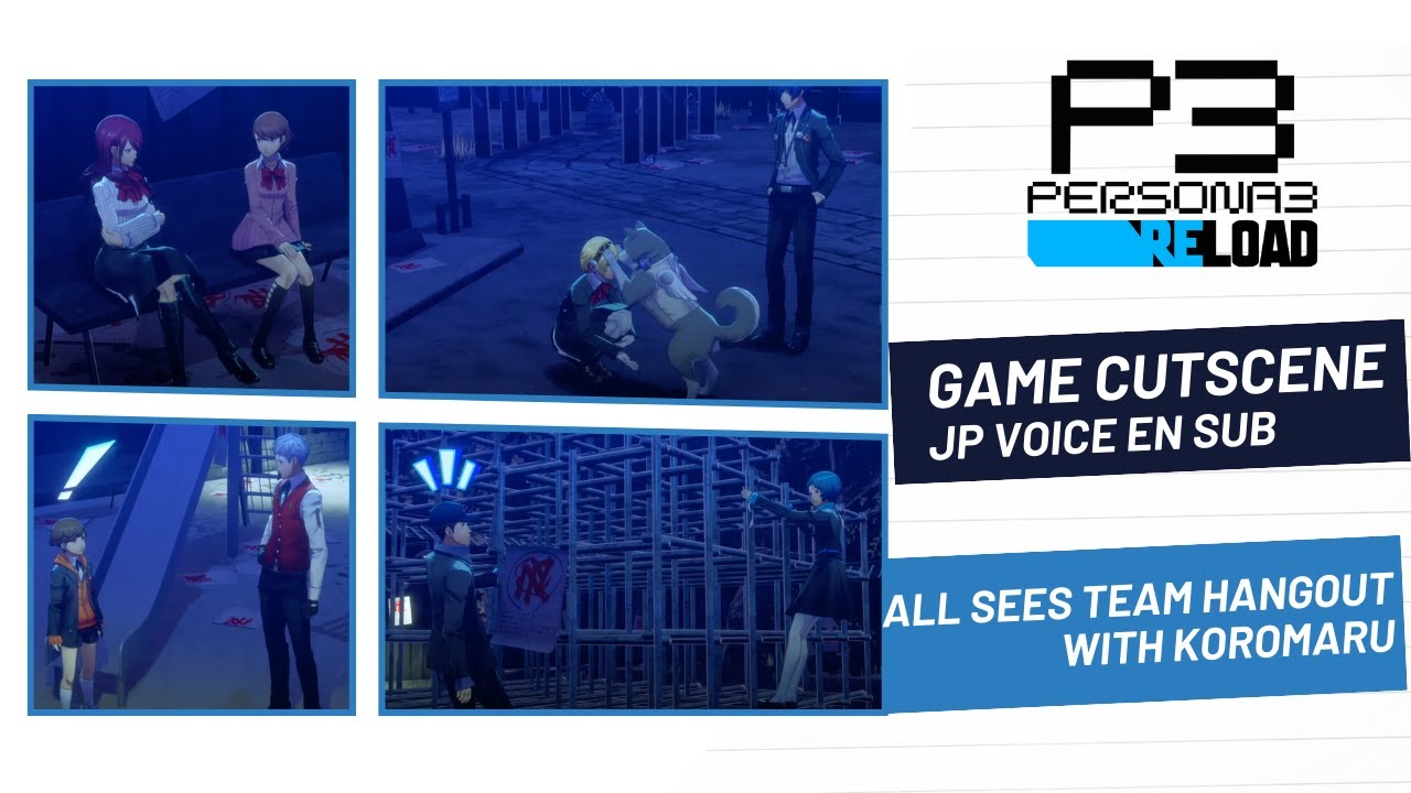 All SEES team take a walk with Koromaru - Persona 3 Reload Clips ...