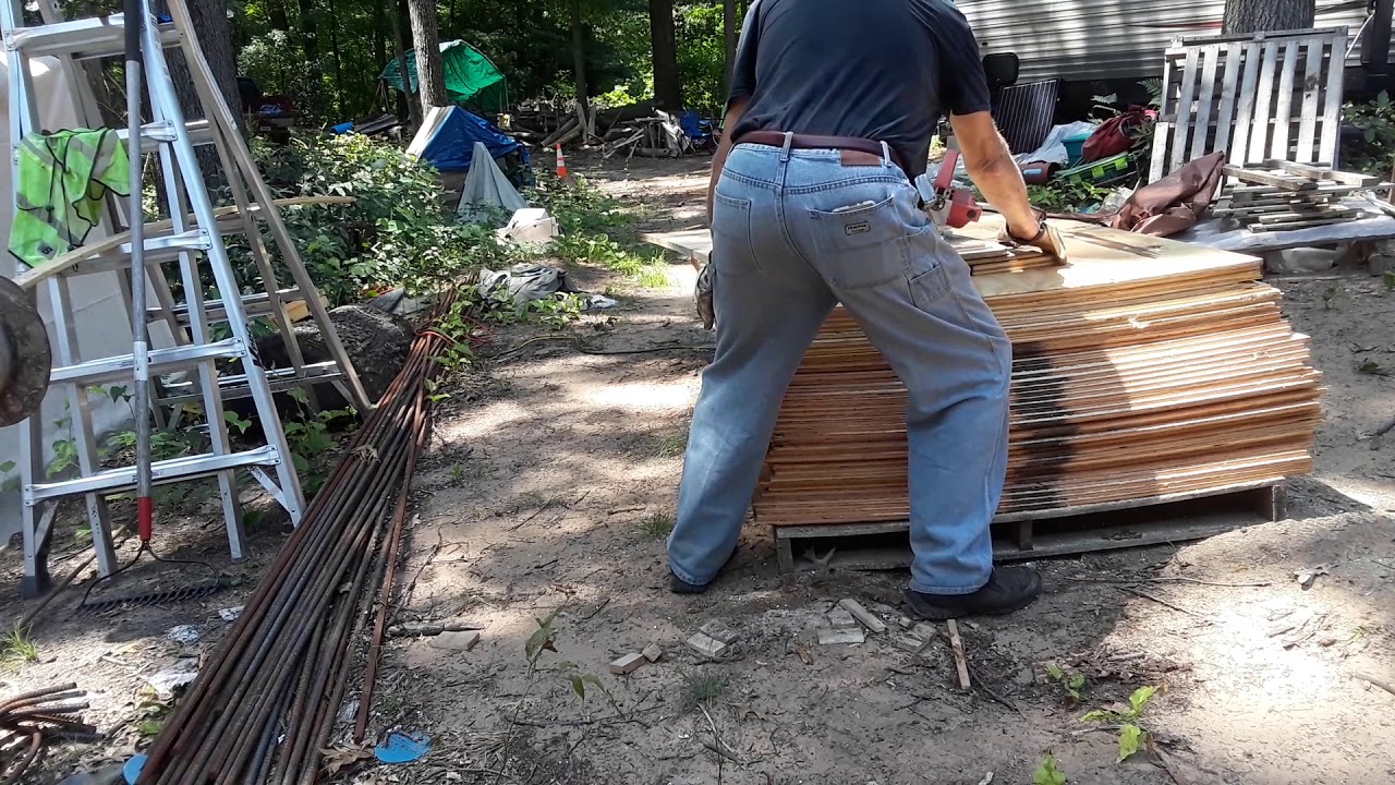 Making forms for the foundation - YouTube