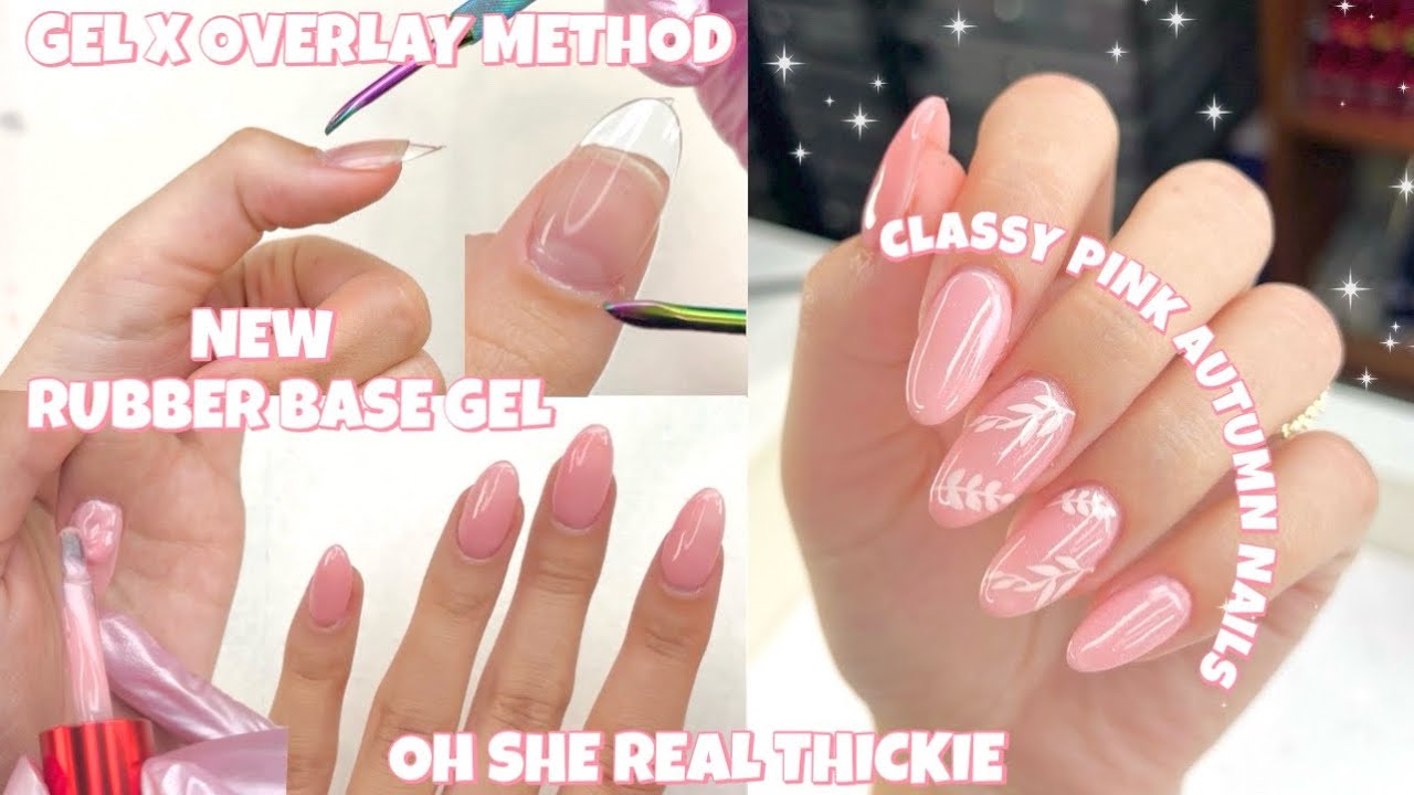 GEL X OVERLAY METHOD USING NEW THICKIE RUBBER BASE GEL FROM NOTPOLISH | SOFT GEL NAIL HACK - YouTube