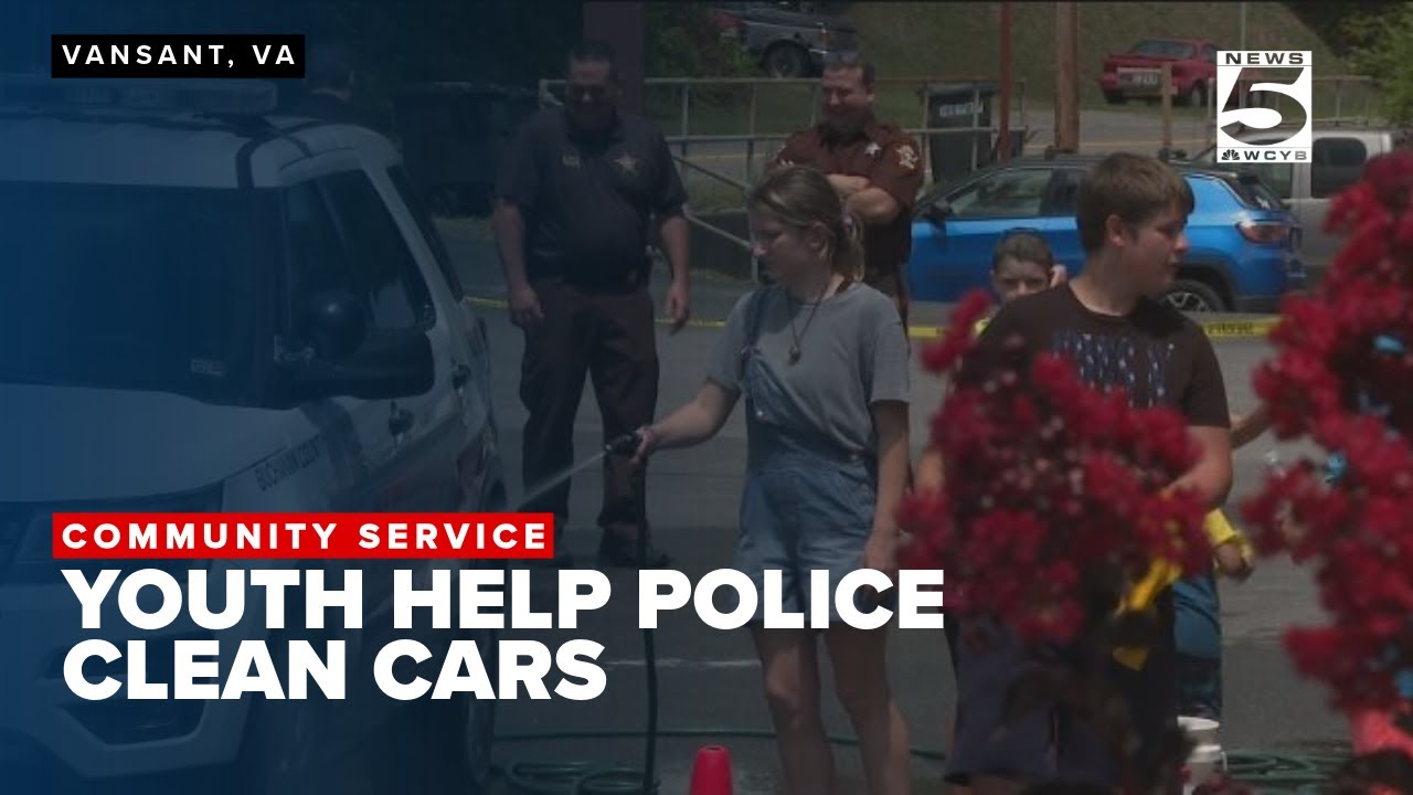 Local youth wash police cars to learn responsibility and support ...