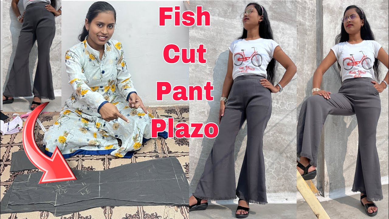 Fish Cut Pant Plazo Cutting Stylish Pocket Pant Plazo Cutting and ...