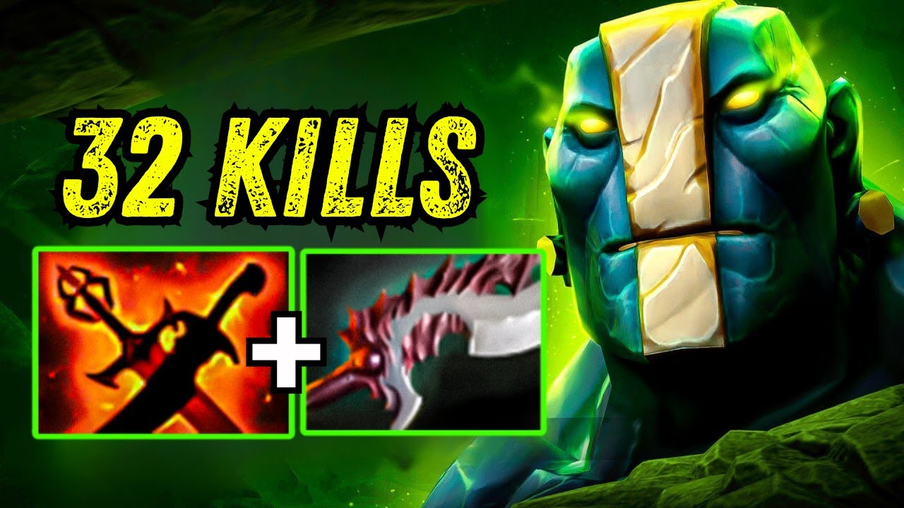 Earth Spirit No Mercy Carry 32Kills Sange and Yasha + Shiva + Abyssal ...